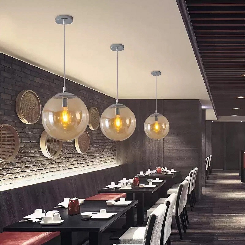 Glass Ball Pendant Light | Modern Pendant Light | KIKI Lighting