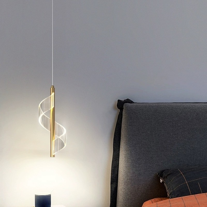 Spiral Modern Led Pendant Light For Kitchen | KIKI LIghting