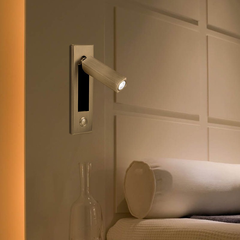 Modern Embedded Bedside Metal Wall Light | Wall Light | KiKi Lighting