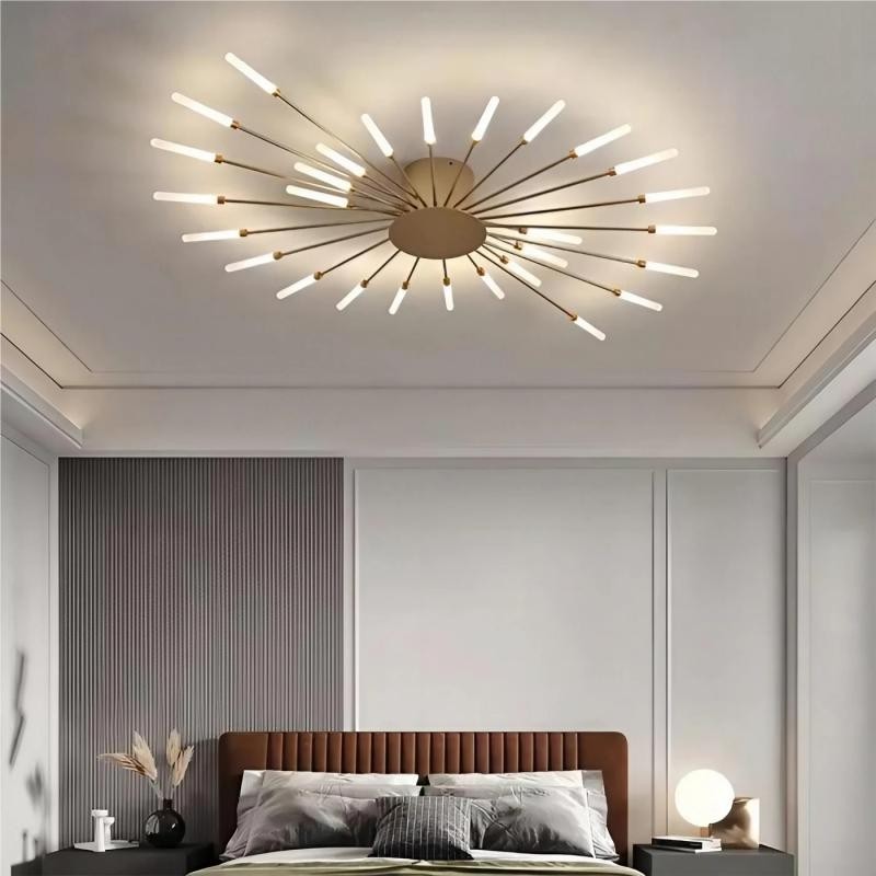 Modern Sputnik Fireworks Flush Mount Ceiling Light | KIKI Lighting
