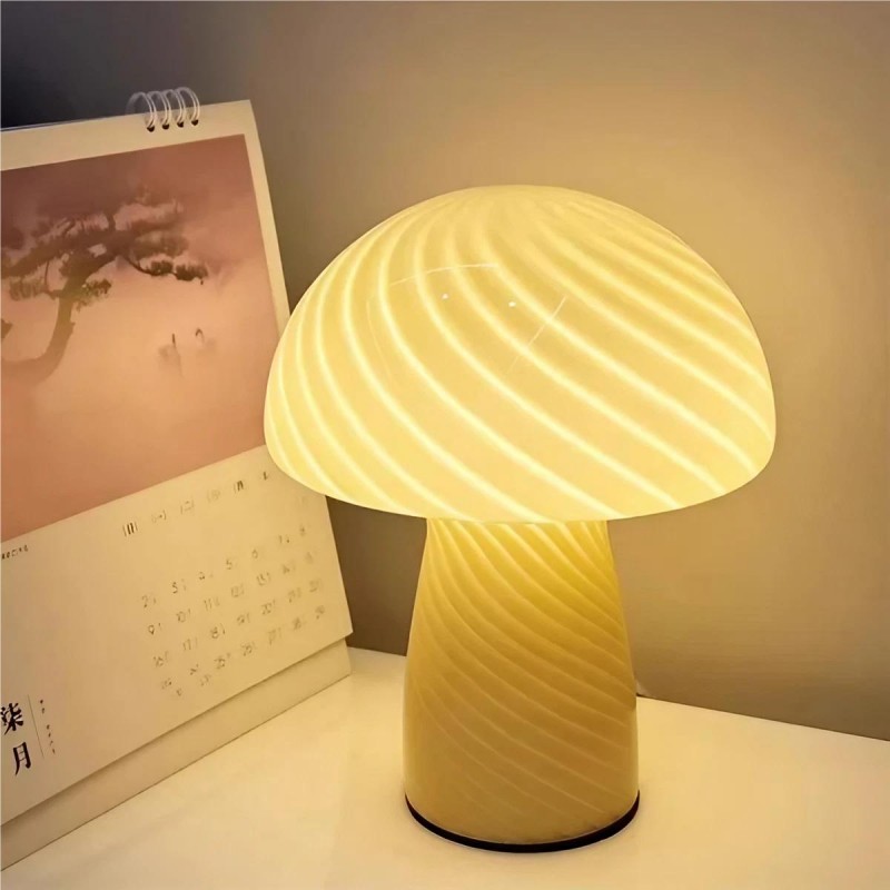 Modern Design Stained Glass Mushroom Lamp | KIKI Lighting