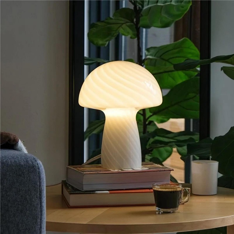 Modern Design Stained Glass Mushroom Lamp | KIKI Lighting