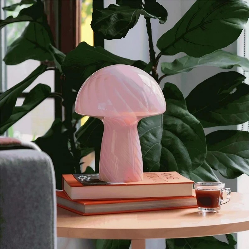 Modern Design Stained Glass Mushroom Lamp | KIKI Lighting