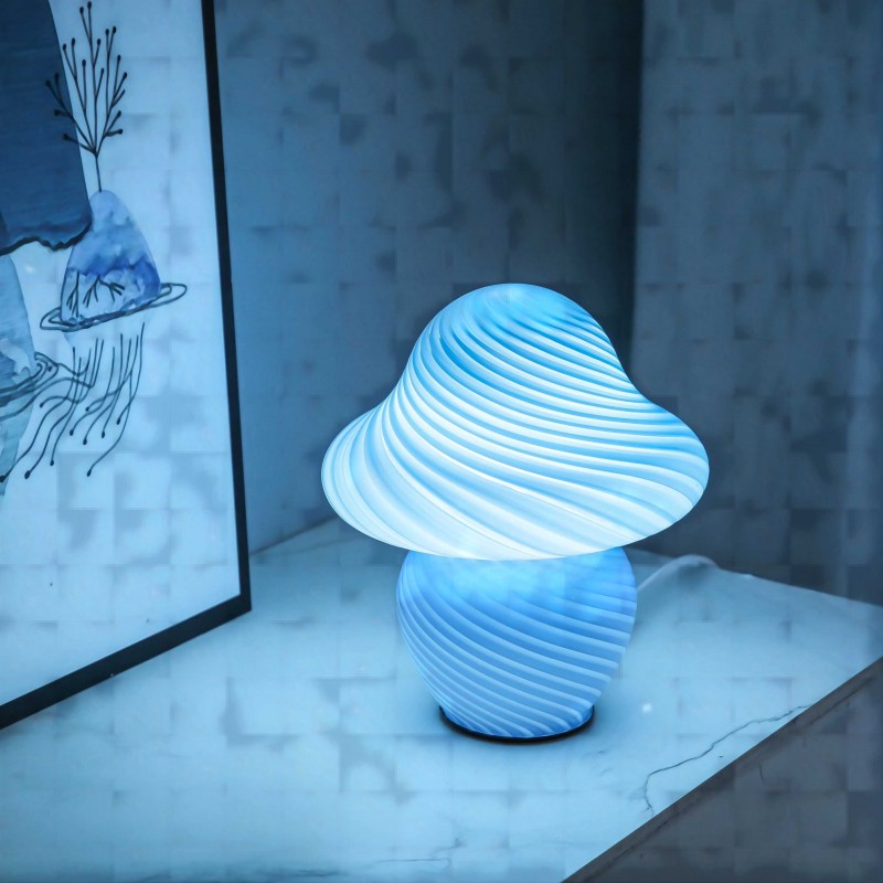 Modern Stained Glass Mushroom Night Light | Mushroom Lamp | KIKI