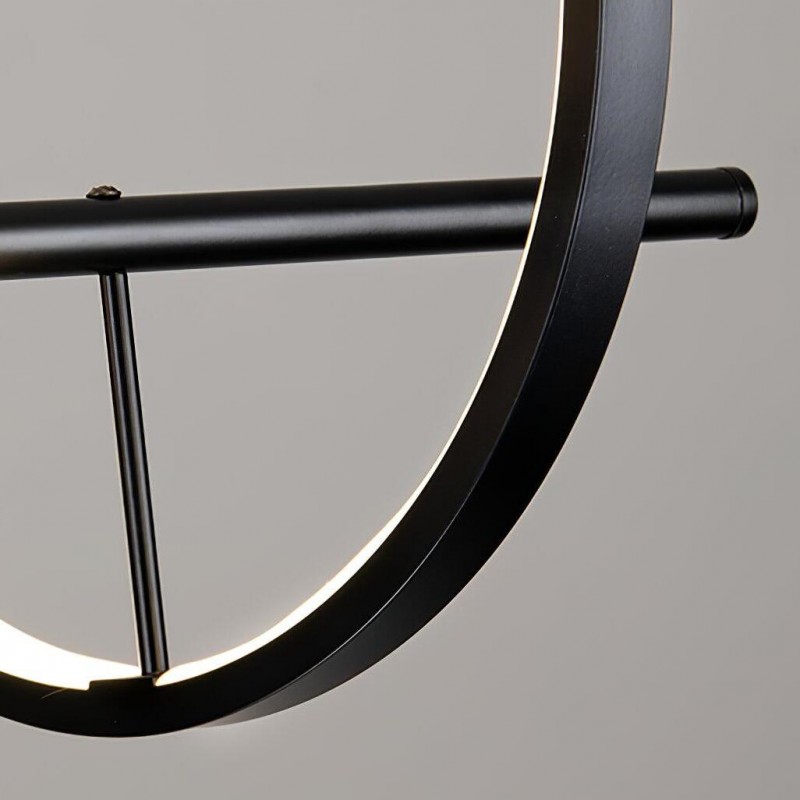 Linear Glass Globe Circle Island Pendant Lamp | KIKI Lighting