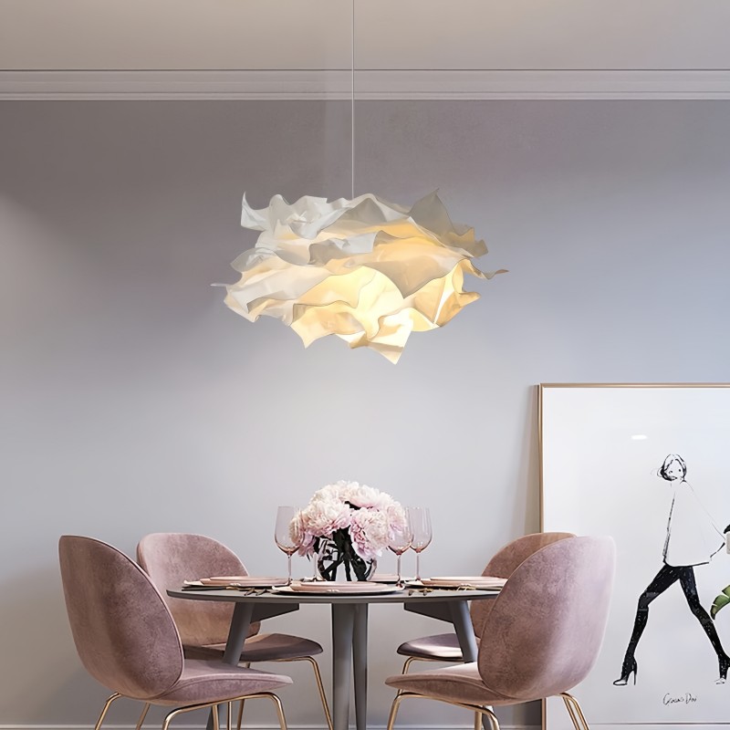 White Flower Cloud Paper Pendant Light | Pendant Light | KIKI Lighting