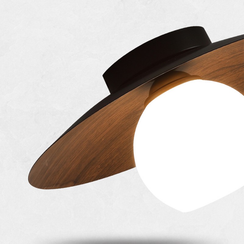 Nordic Ribbed Glass Dome Ceiling Light | KiKi Lighting