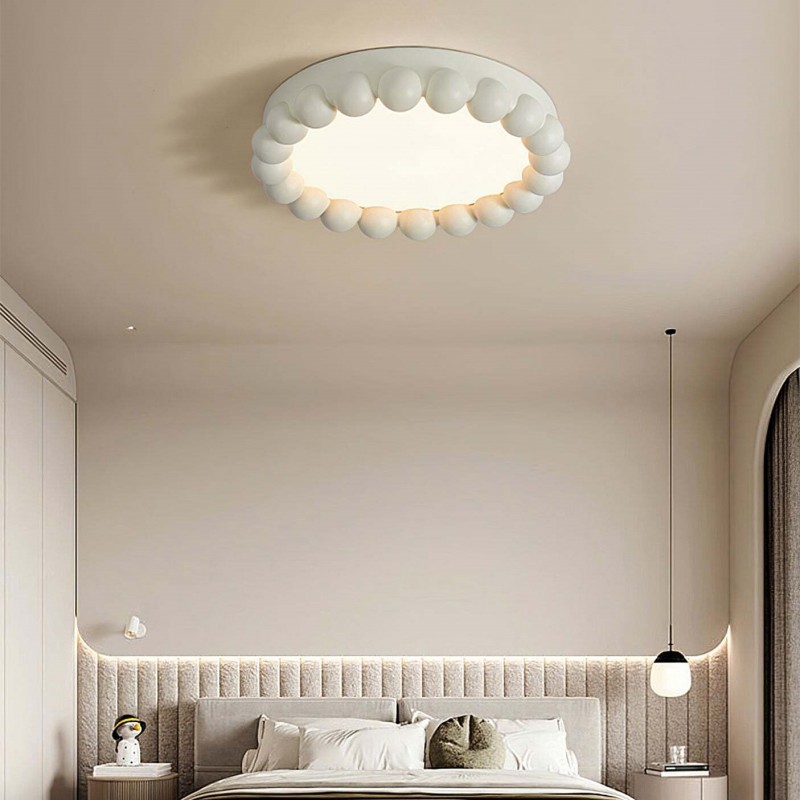 Minori Cream Art Deco LED Ceiling Lamp | Ceiling Light | KIKI Lighting