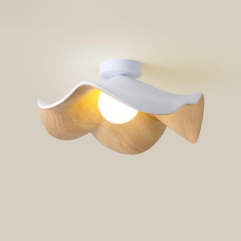 New Modern Simple Walnut Grain Ceiling Light | Home | KIKI LIGHTING