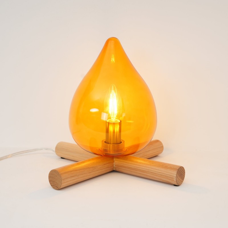 Funny Fire Shape Small Flame Table Lamp | Home | KIKI LIGHTING