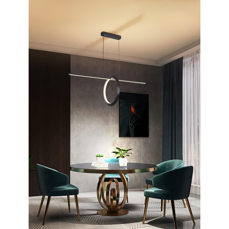 Minimalist High-End Geometric Line Pendant Light | Home | KIKI LIGHTING