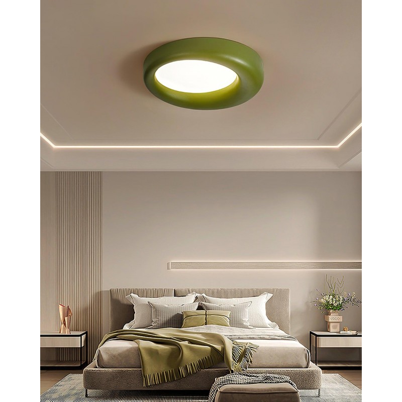 Center Offset Concentric Circle Acrylic Ceiling Lamp | Home | KIKI LIGHTING