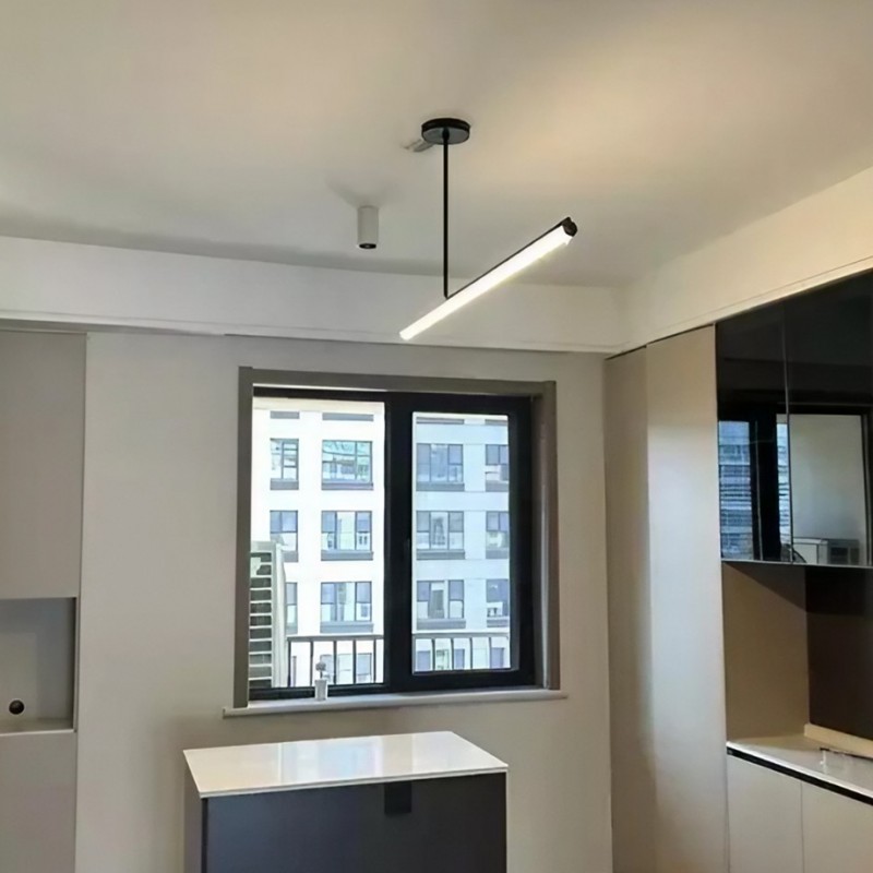 Modern Simple Asymmetrical Linear Pendant Lamp | Home | KIKI LIGHTING