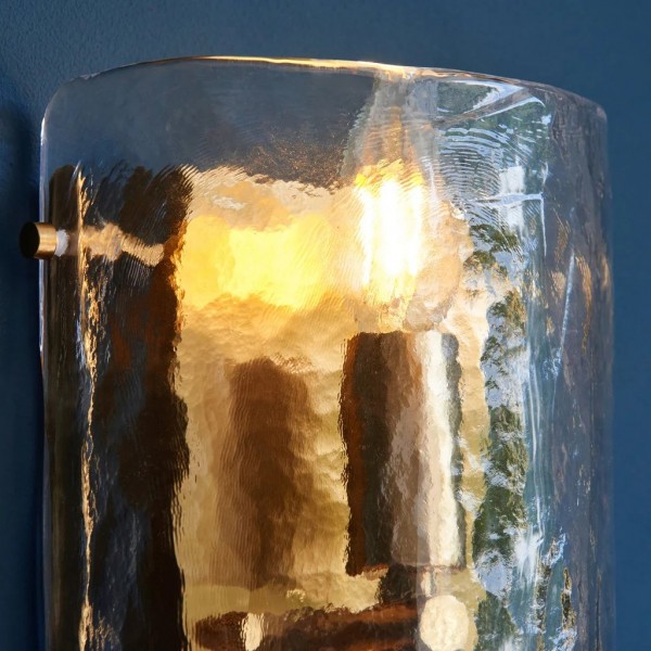 Panellux Modern Wall Fitting - Organic Textured Glass Panel Vintage ...