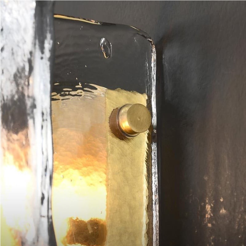 Lumiridge Modern Wall Light - Minimalist Design Metal Glass Fixture for ...