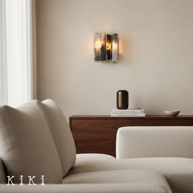 Lumiridge Modern Wall Light - Minimalist Design Metal Glass Fixture for ...