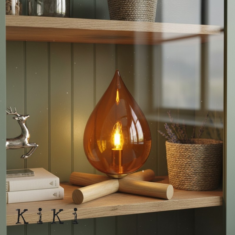 Funny Fire Shape Small Flame Table Lamp | Home | KIKI LIGHTING