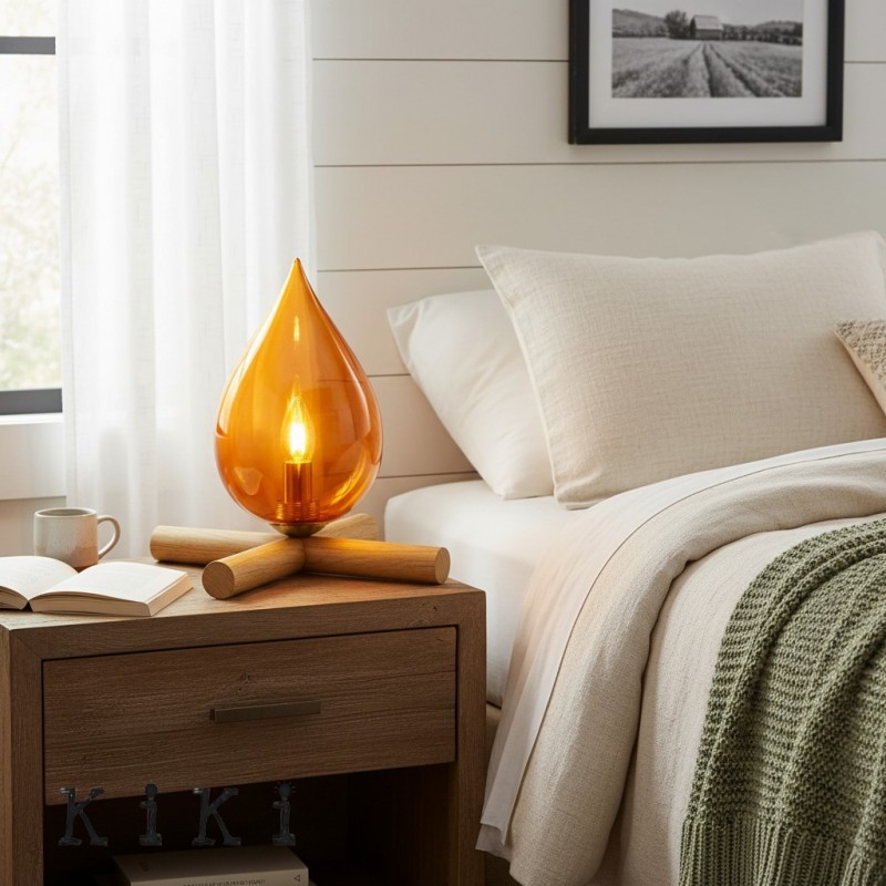 Funny Fire Shape Small Flame Table Lamp | Home | KIKI LIGHTING