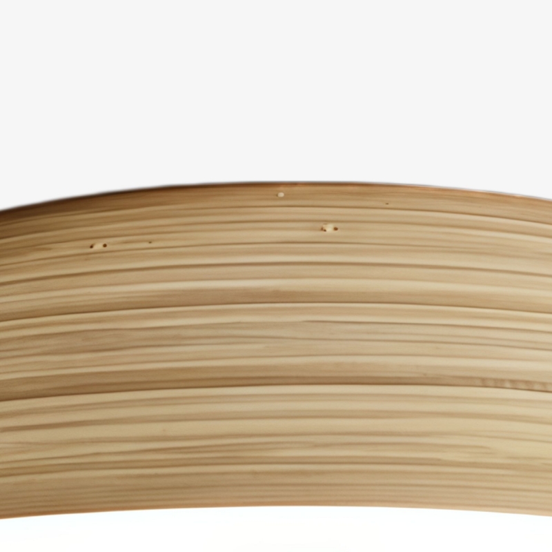 Bambori Japandi Style Bamboo Textured Ceiling Lamp - Natural Accent ...