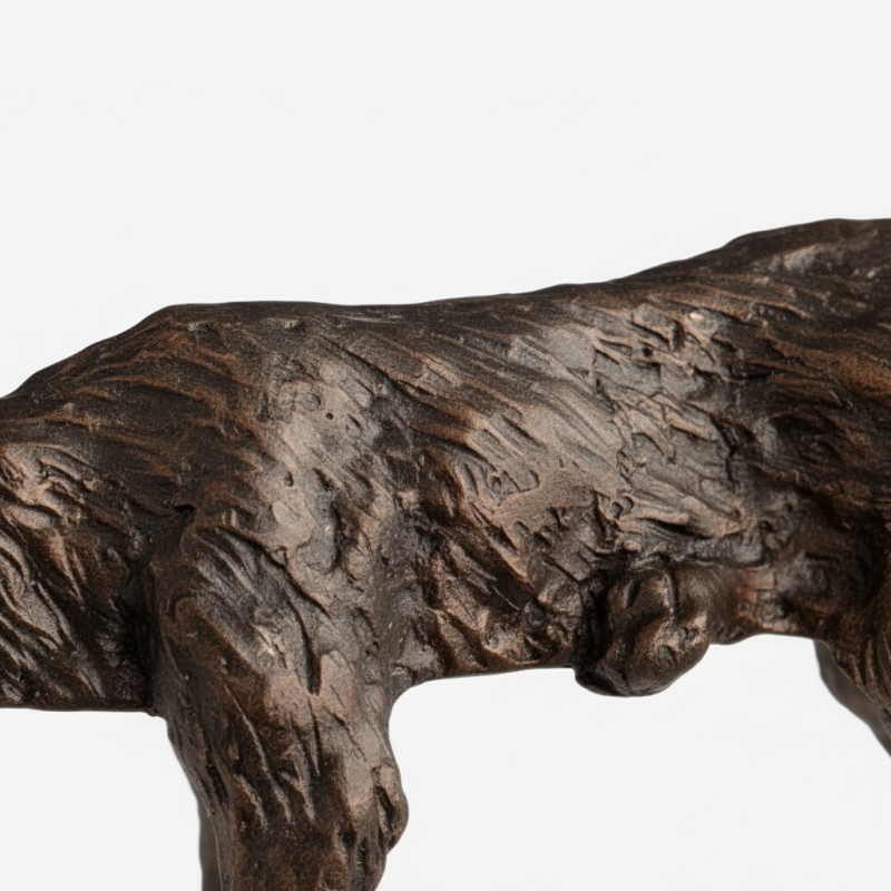 Floxo Lazy Dog Sculpture Geometric Iron Design - Modern Home Decor for ...