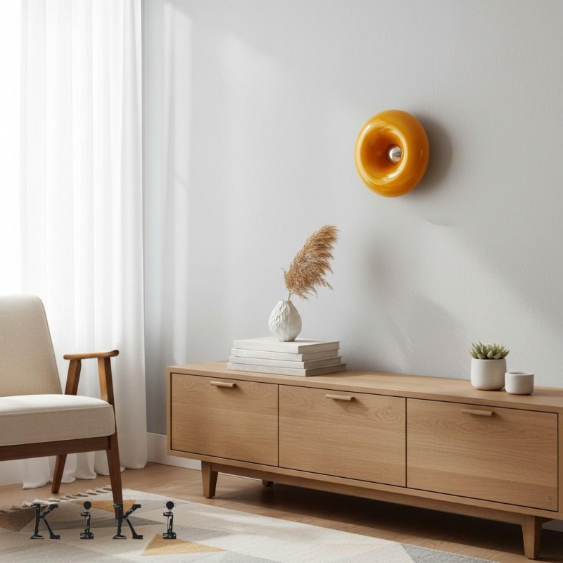 Modern Round Table Lamp Bauhaus Wall Lamp | KIKI Lighting